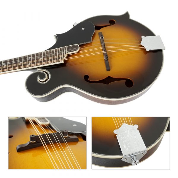 Glossy Sunburst Colour F Style Mandolin - Sinomusic Enterprise