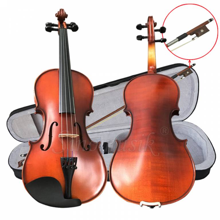 2pcs Back Cremona Hand Rubbed Oil Finish Red Brown Violin Model HV08B ...