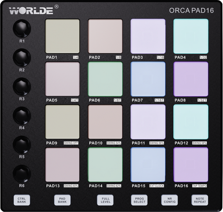 [Video] Worlde ORCA 16 Pads Midi Controller – Aiersi Music